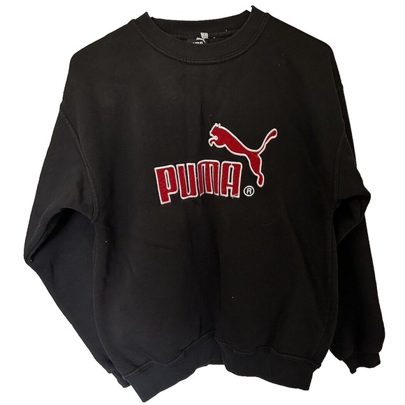 Puma | Sweaters | Puma Mens Small Embroidered Gray And Red With Puma ...
